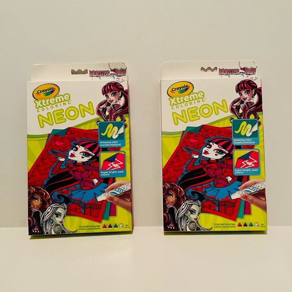 Crayola | Other | Nib Crayola Neon Xtreme Coloring Monster High Set ...